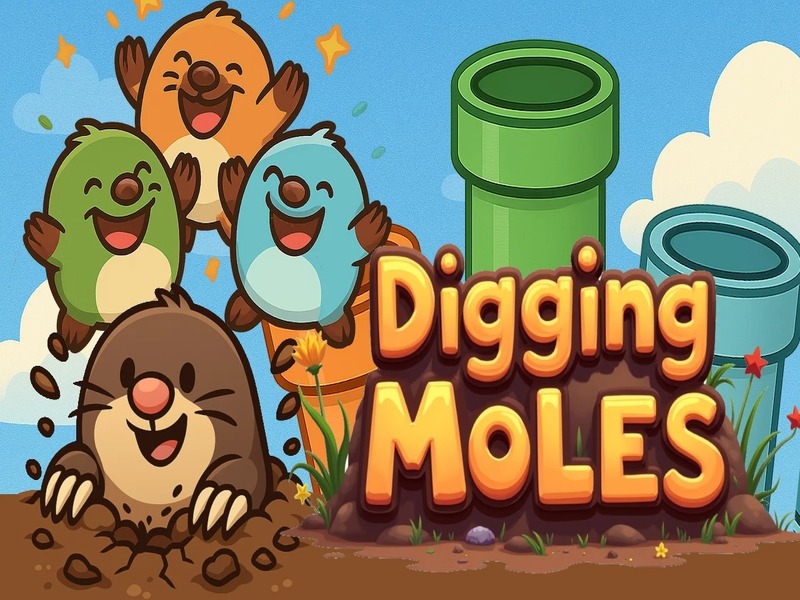 Digging Moles 🕹️ Play online on Sgames